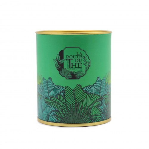BOÎTE EN CARTON RECYCLABLE VERTE : Boîte à thé couvercle hermétique.